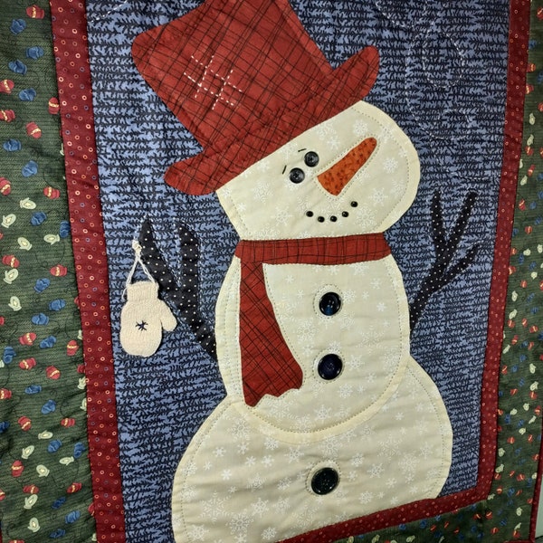 Snowman Quilt - Etsy