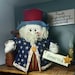 Uncle Sam Doll 9 Inch Doll With Sign Independence/memorial Day/veterans ...