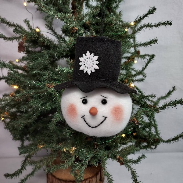 Snowman Head Tree Topper - Etsy