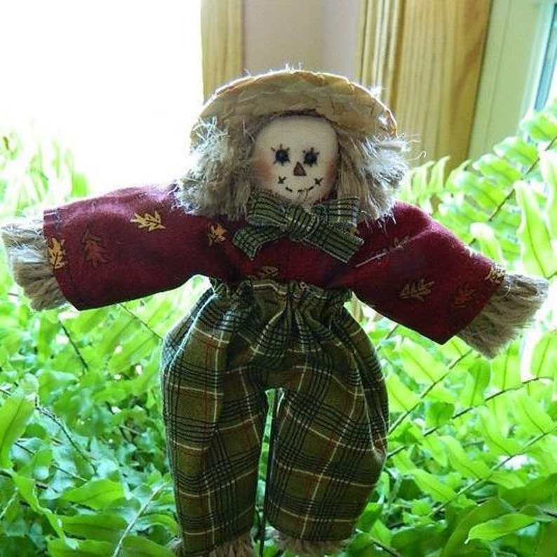 Scarecrow Doll Pik Scarecrow 9 Inches 16 Inches Overall - Etsy