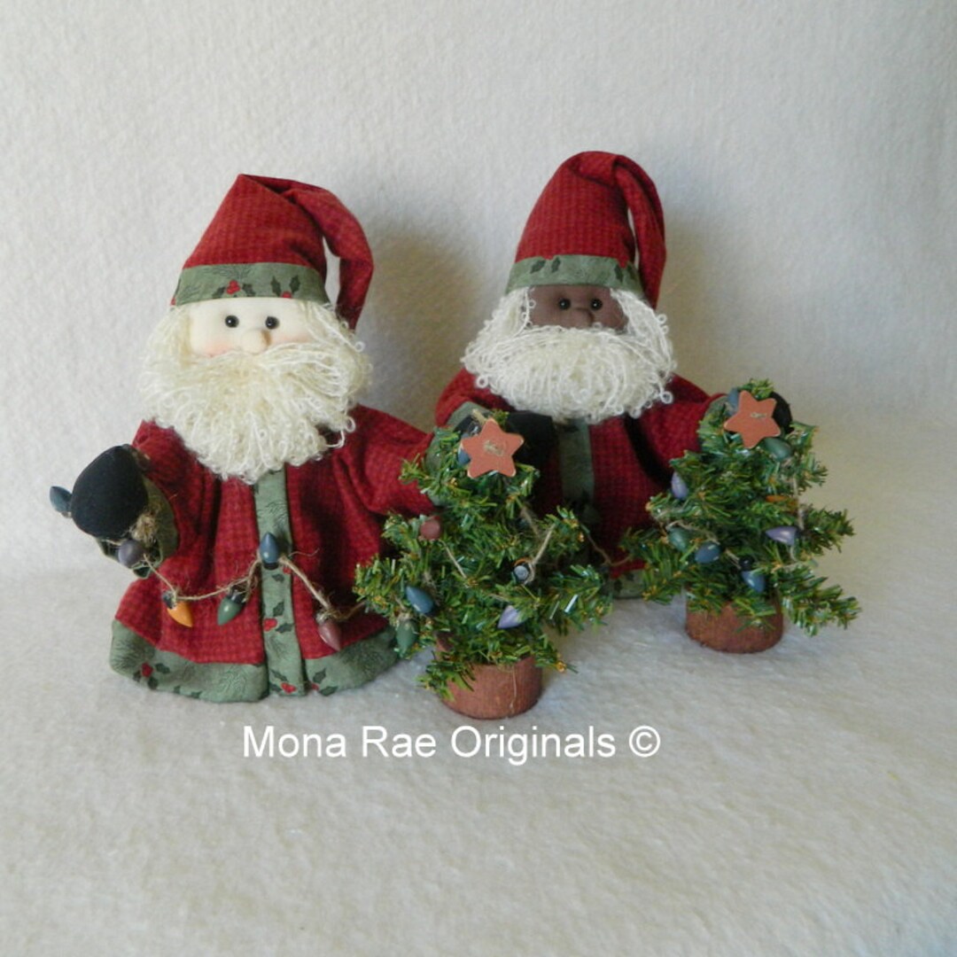 Santa Doll - Lil'santa ~ 9 Inch Tall Santa in Brown or White ...
