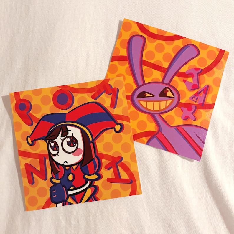 Pomni and Jax Mini Prints - Etsy