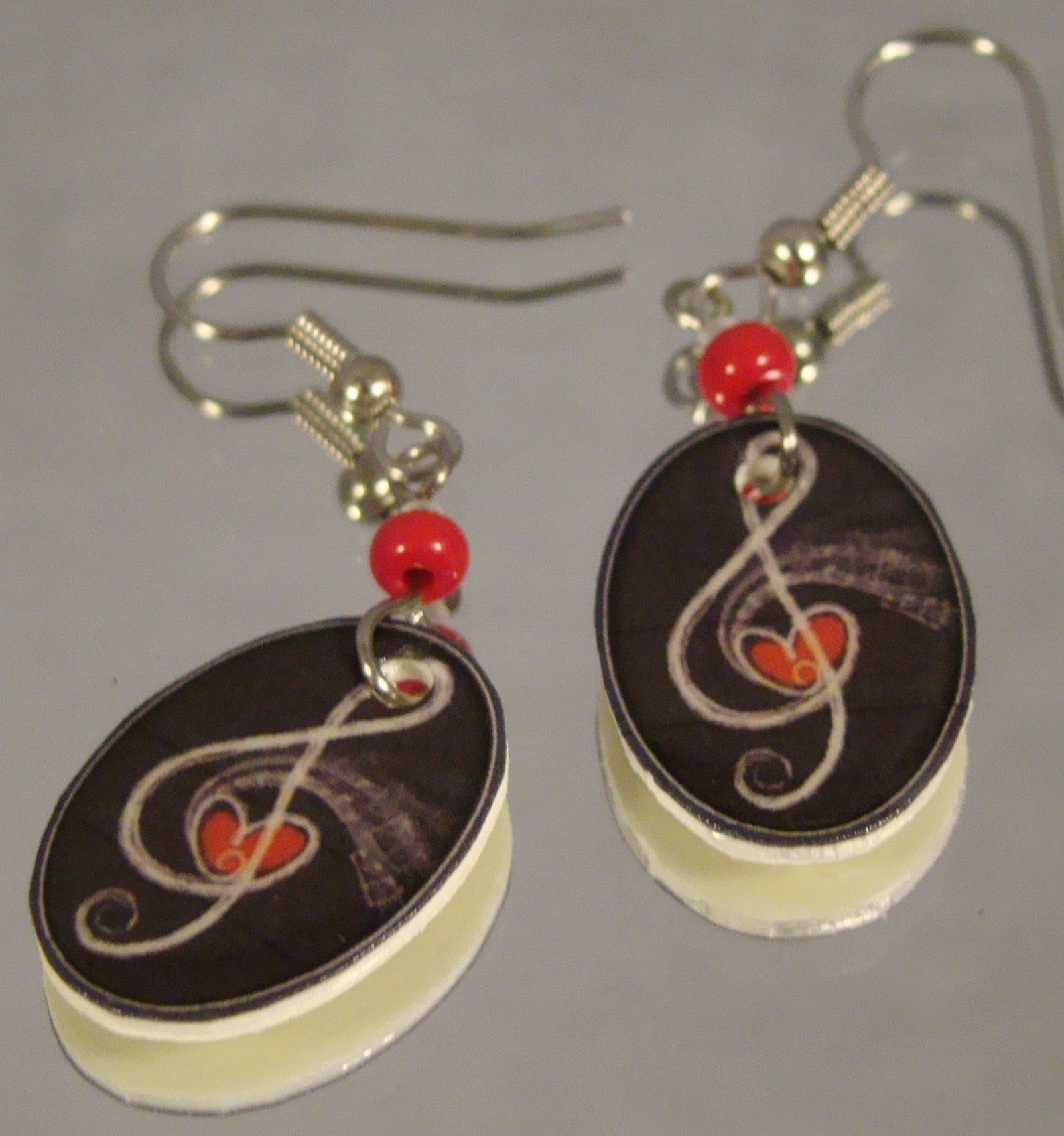 I Love Music Dangle Earrings Music Note Gift Shop Jewelry - Etsy