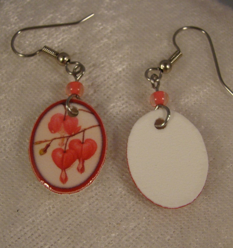 Bleeding Heart Dangle Earrings - Flower Jewelry - I Love Spring Flowers ...
