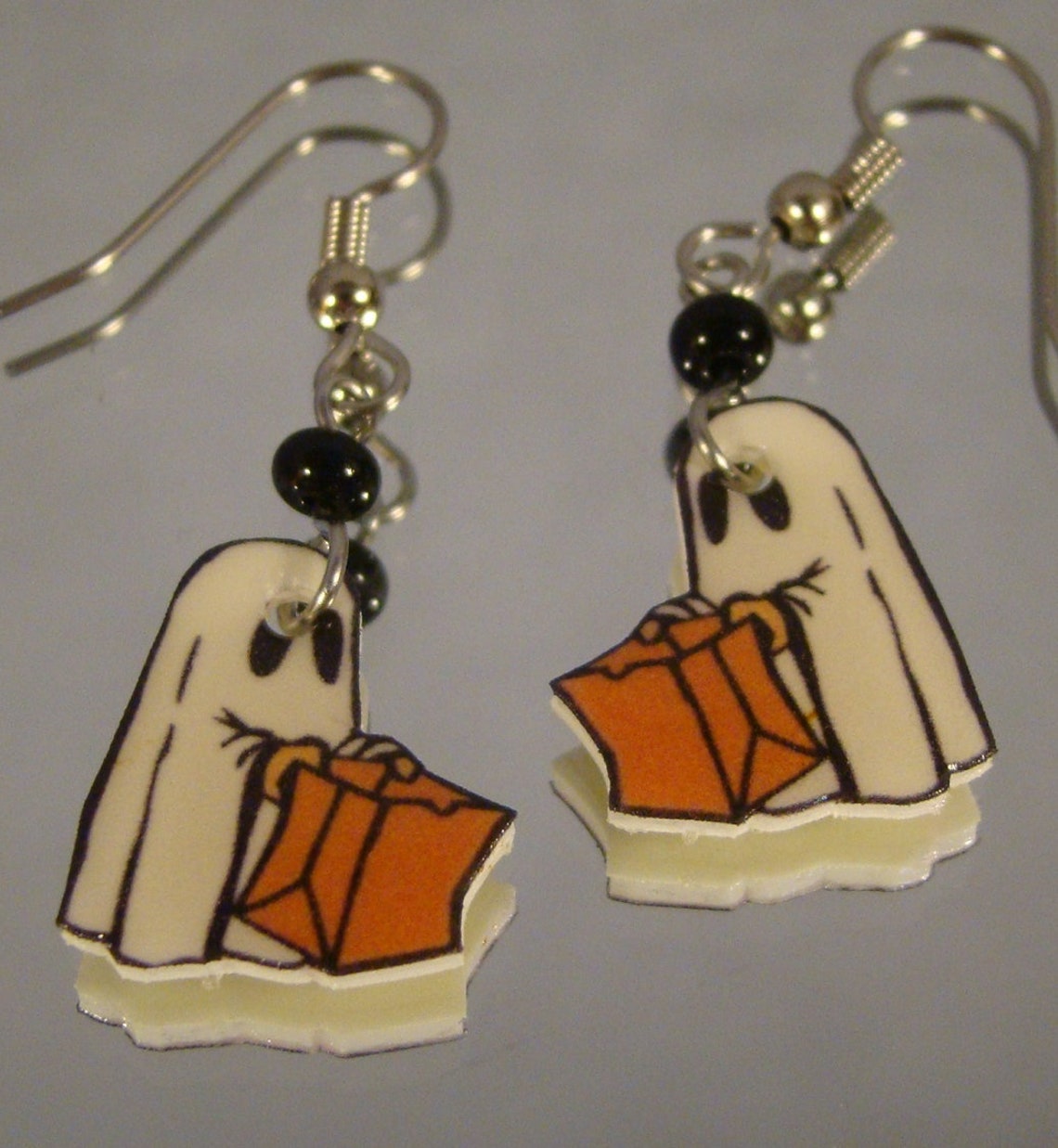 Ghost Dangle Earrings Halloween Jewelry Trick or Treat - Etsy
