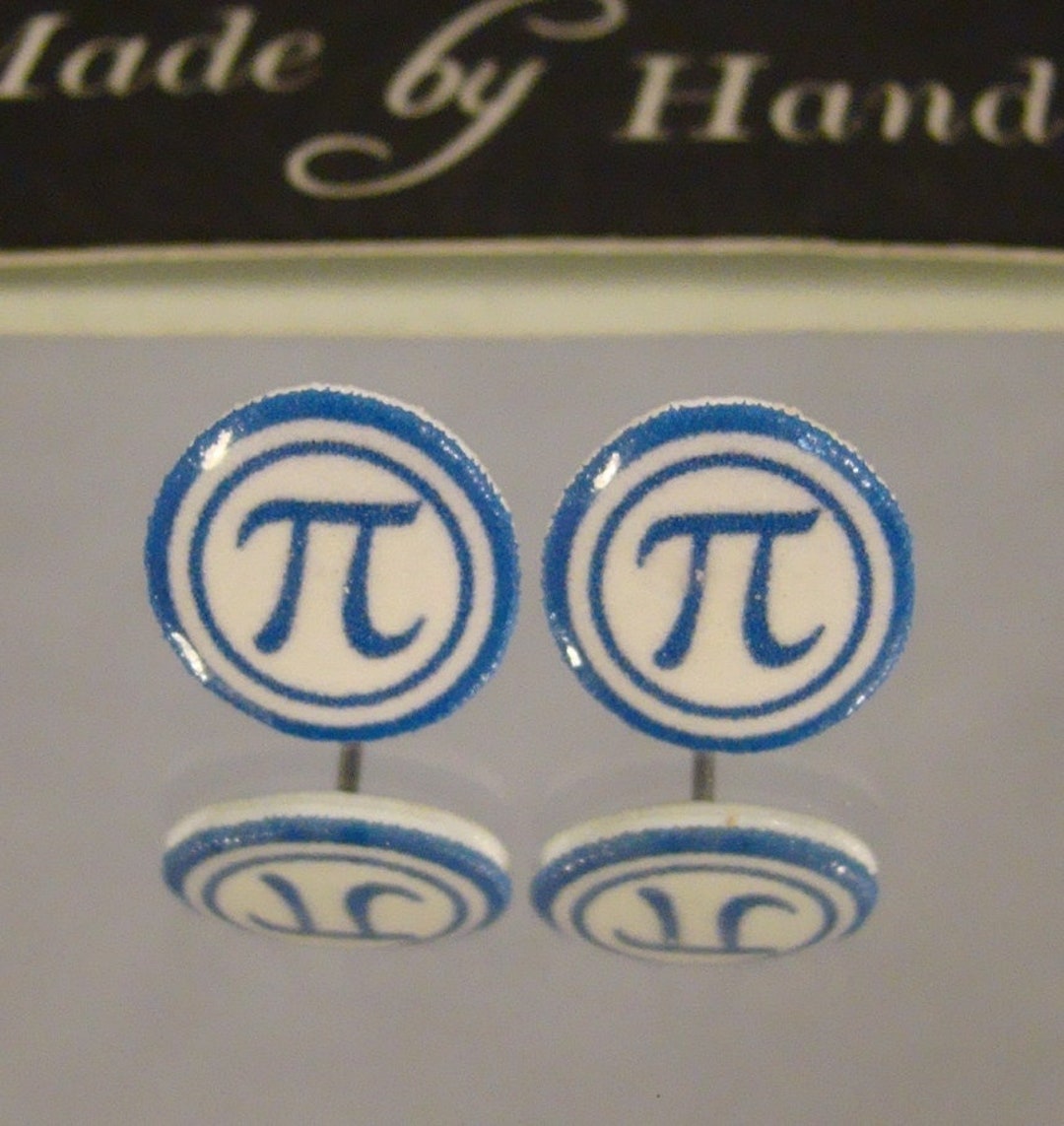 Pi Stud Earrings - Math Team Gift Shop Jewelry - Science Geekery ...