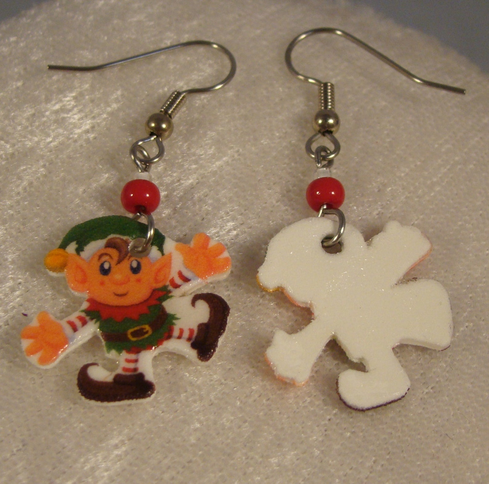 Dancing Elf Dangle Earrings I Love Christmas Elves Jewelry - Etsy