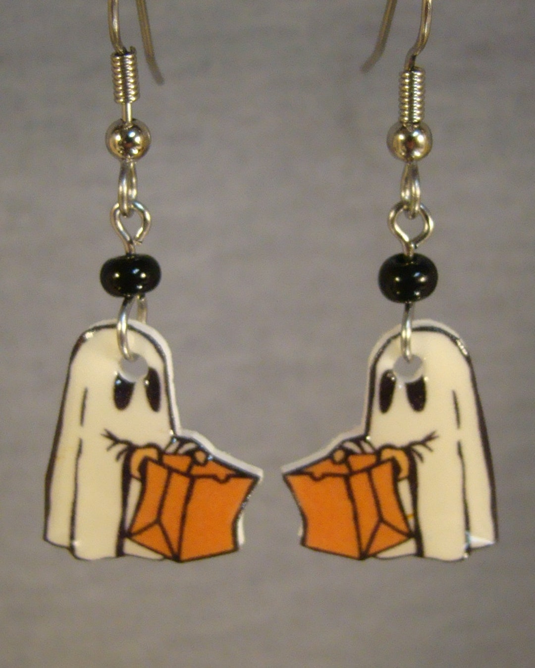 Ghost Dangle Earrings - Halloween Jewelry - Trick or Treat Accesories ...