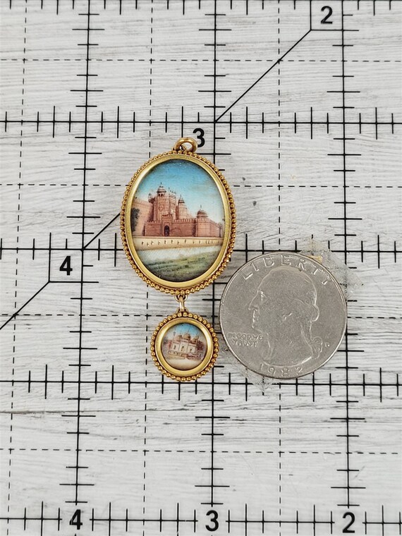 Victorian Taj Mahal Red Fort India Miniature Painting… - Gem