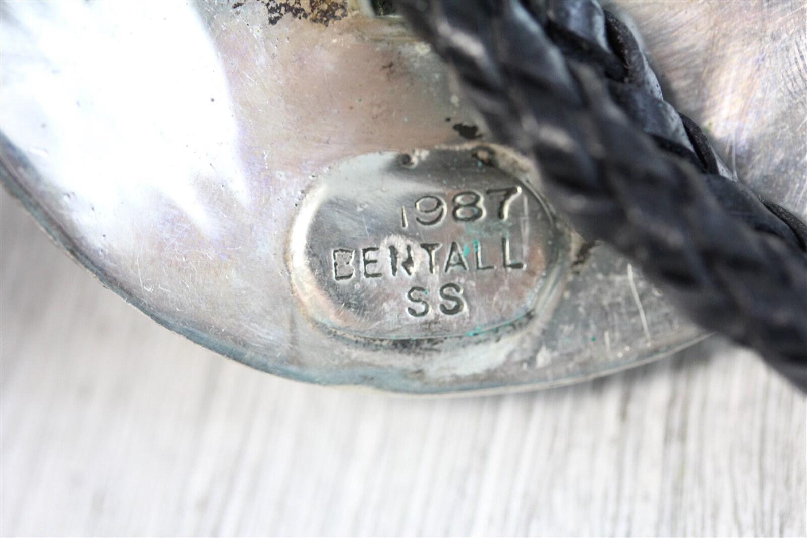Vintage Stan Bentall Navajo Sterling Silver 925 Bolo Feather Necklace ...