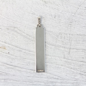 Vintage Ireland Hallmarks 925 Sterling Silver Pendant Etched Long ...