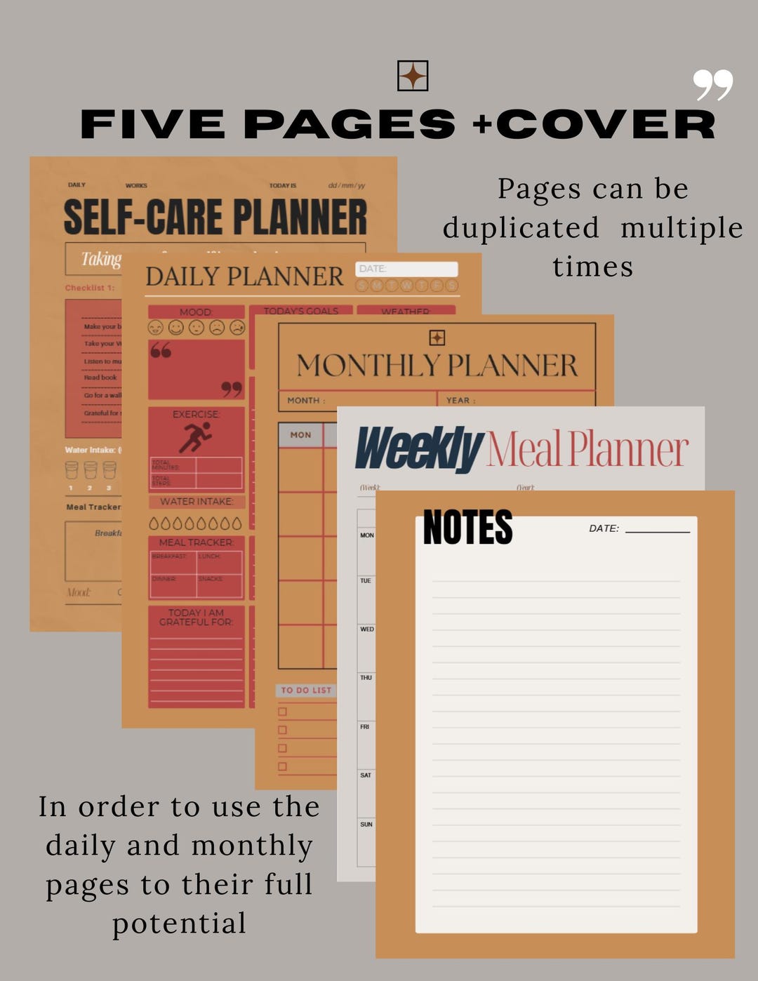Masculine Minimalist Professional Undated Planner for Guys - Etsy
