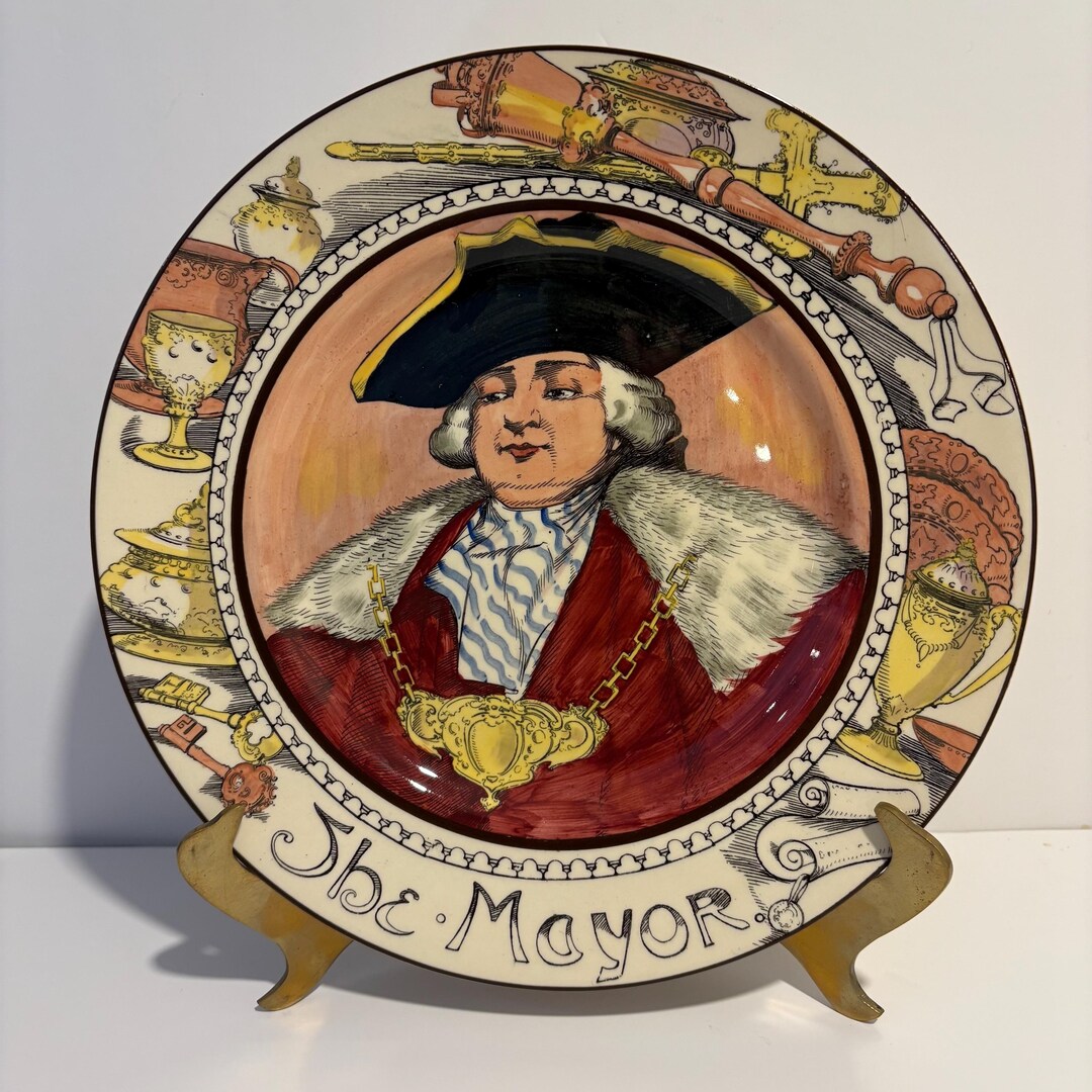 Vintage 1940s Royal Doulton Mayor Collectible Plate Professionals ...
