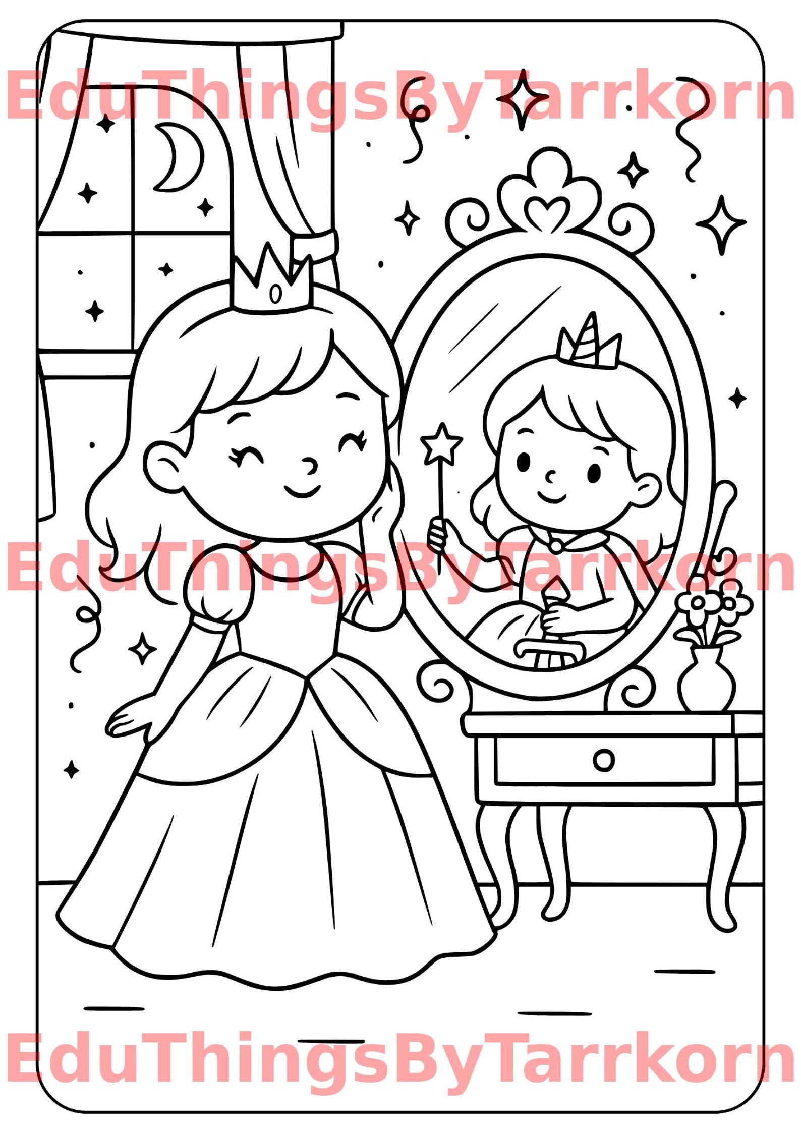 20 Printable Prince and Princess Coloring Pages for Kids – Royal, Fairy ...