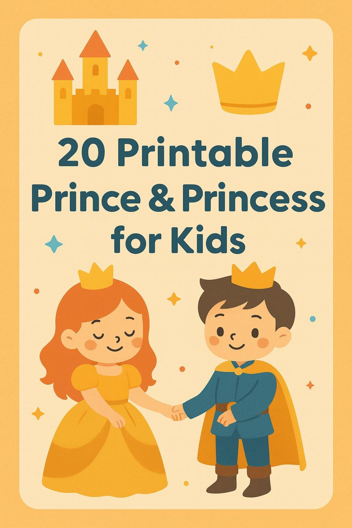 20 Printable Prince and Princess Coloring Pages for Kids – Royal, Fairy ...