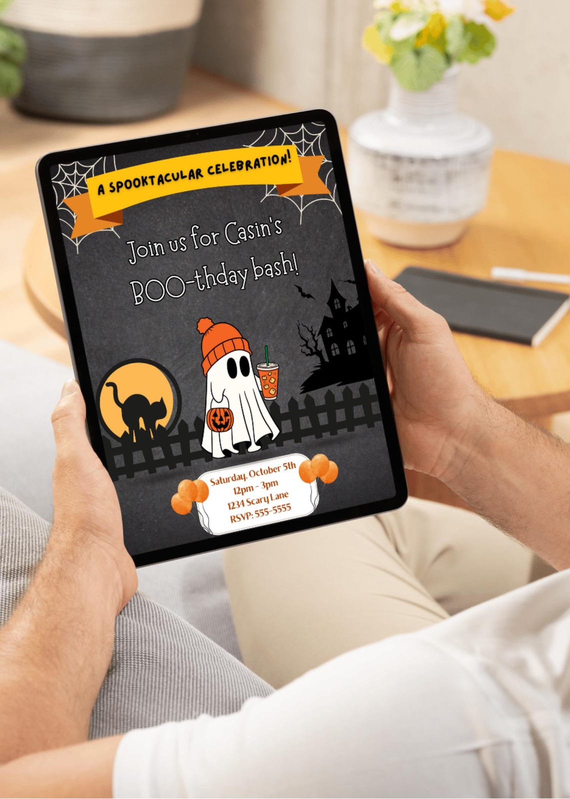 Boo-thday Bash Invitation | Halloween Birthday Party Invite | Spooky ...