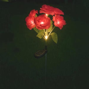 Solar Rose Lights – Garden Pathway Lights - Etsy