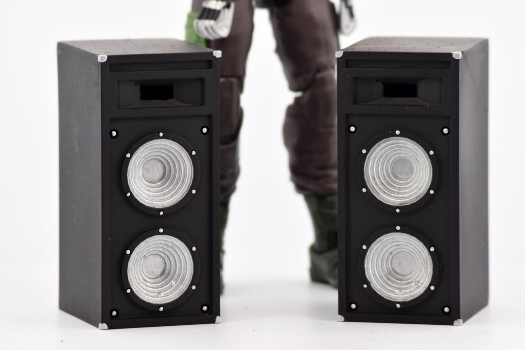 1/12 Scale Dual Speakers (pair)– Detailed Miniature Sound System for ...