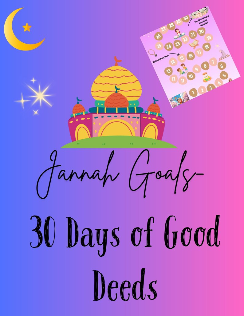 Printable Islamic Good Deeds Checklist for Kids | Daily Reward Chart ...
