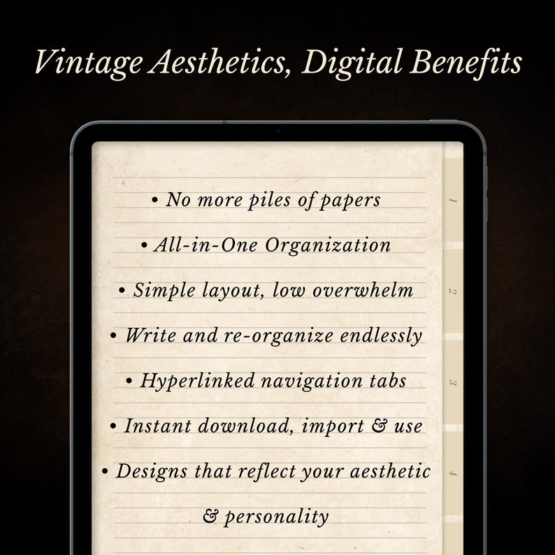 Digital Notebook PDF, Hyperlinked Tabs for Goodnotes & Notability ...