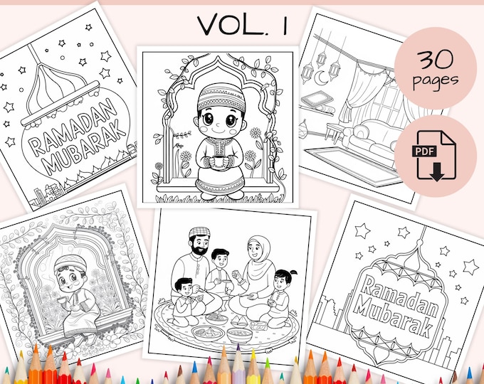 Ramadan Coloring Bookmarks for Kids | Ramadan Activity for Kids ...