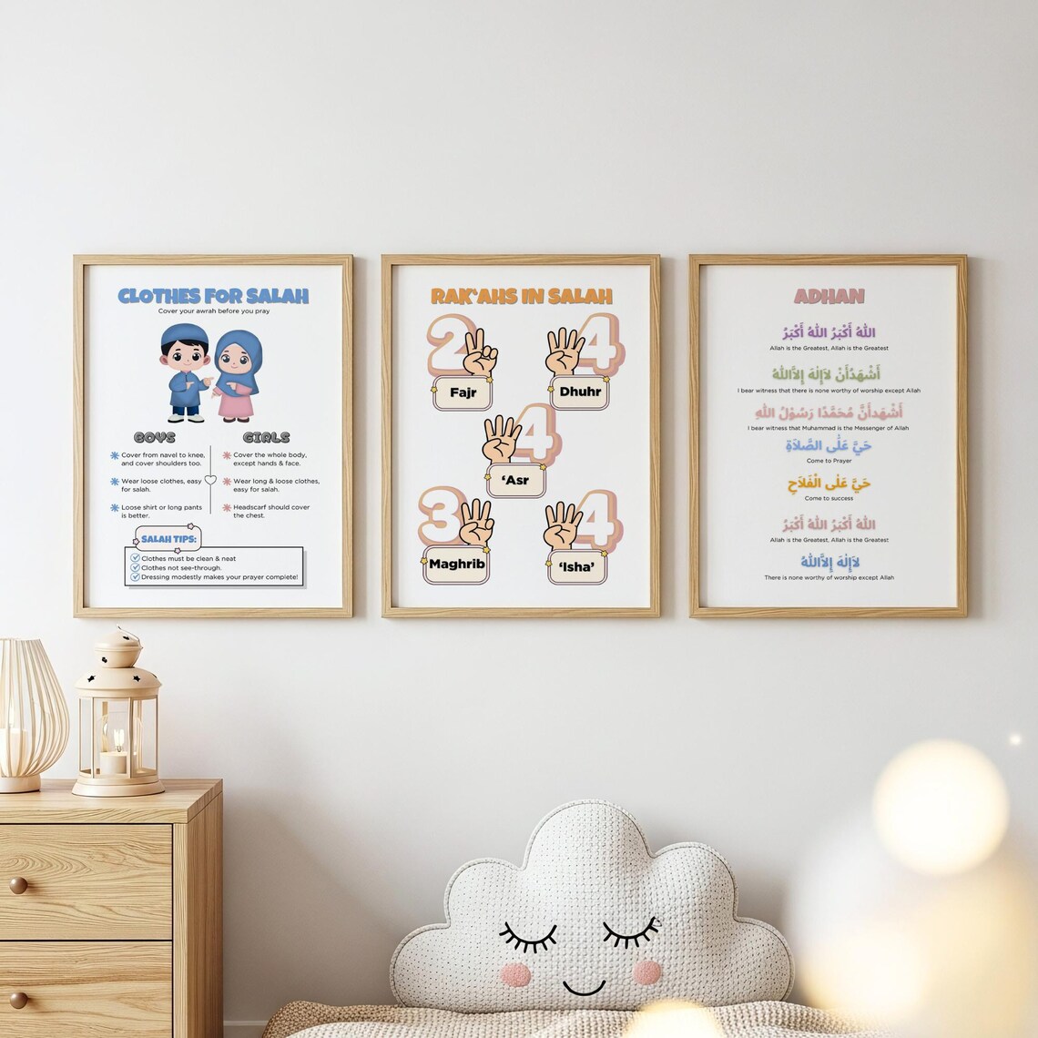 Islamic Prayer Learning Posters for Kids | 6 Poster Bundle | Wudu ...