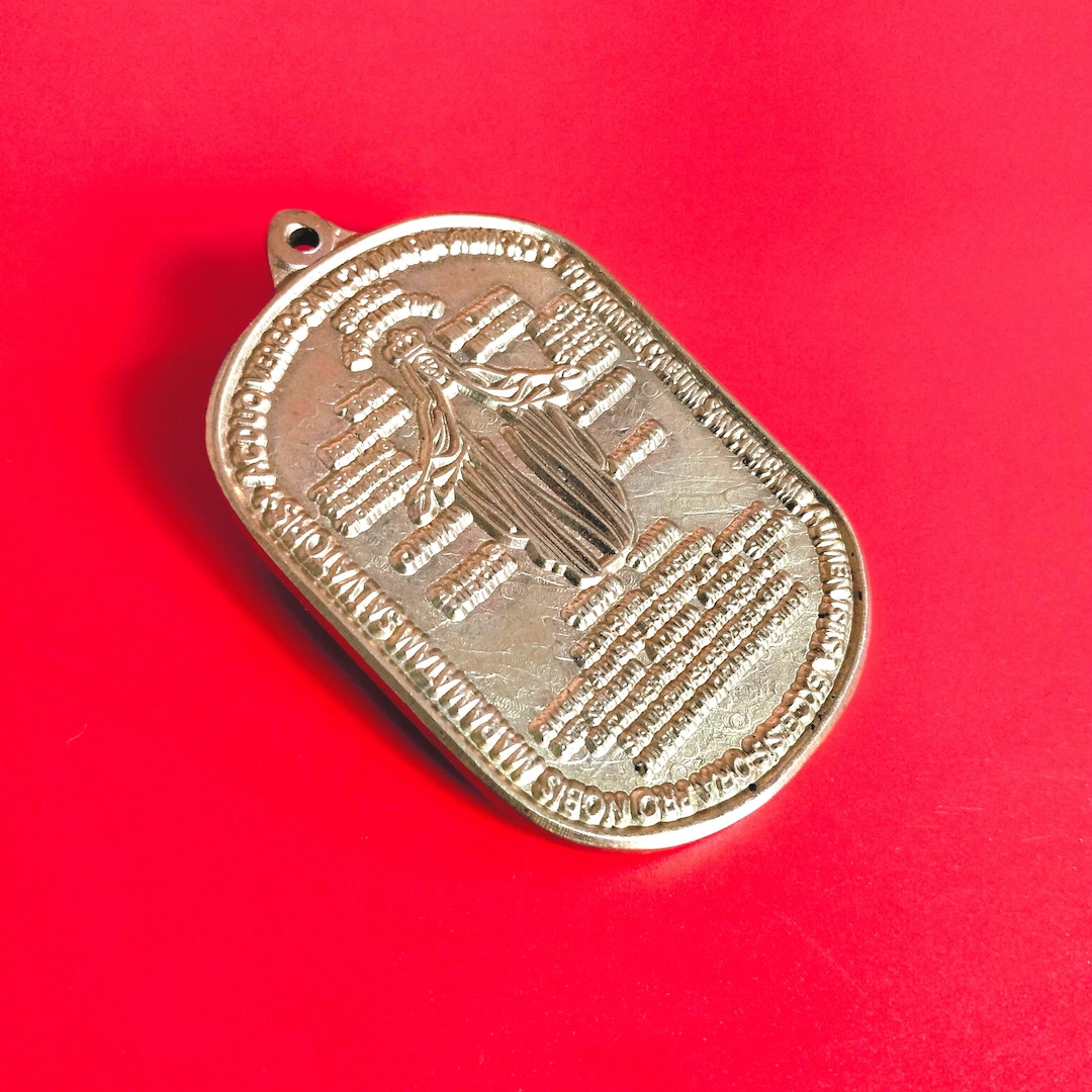 San Benito Guerrero Faith Medallion Filipino Spiritual Protection Charm ...