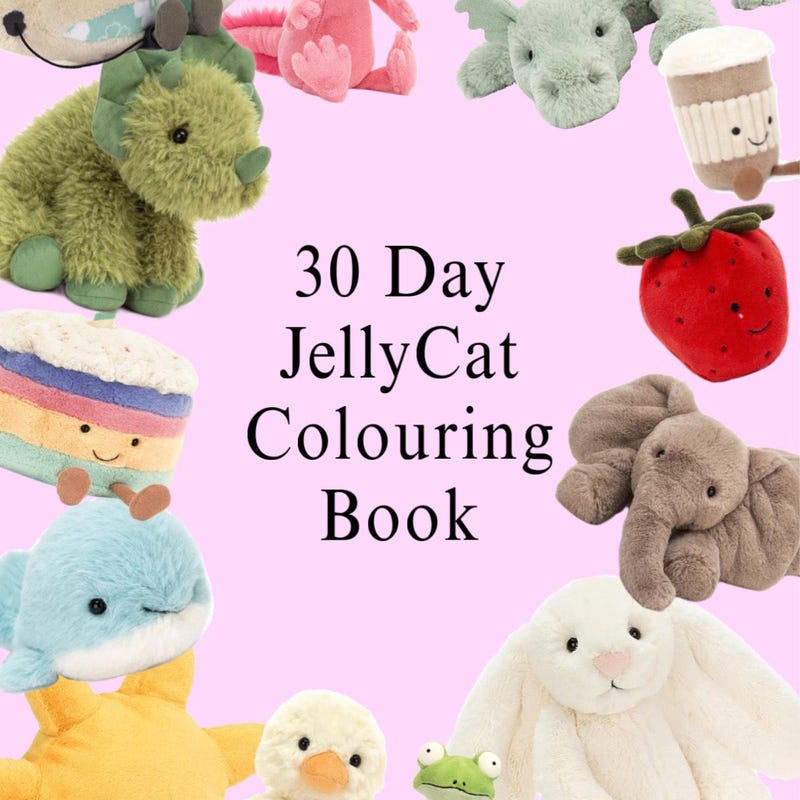 Jellycat Coloring Page - Etsy UK