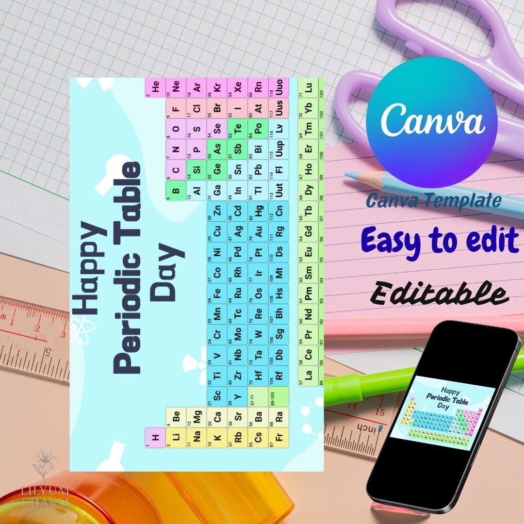 Periodic Table of Elements PDF | Printable Chemistry Chart | Classroom ...