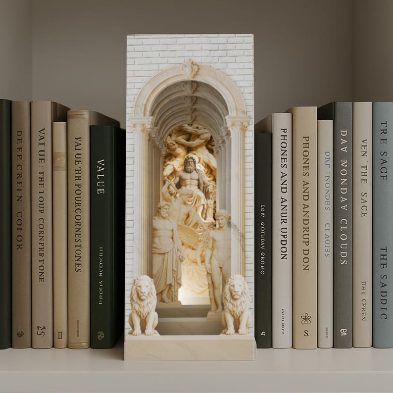 DIY Greek Temple Book Nook Printable | Folds Flat for Mailing - Etsy