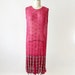 1920s Raspberry Silk Chiffon Beaded Flapper Dress - Etsy