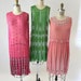 1920s Raspberry Silk Chiffon Beaded Flapper Dress - Etsy