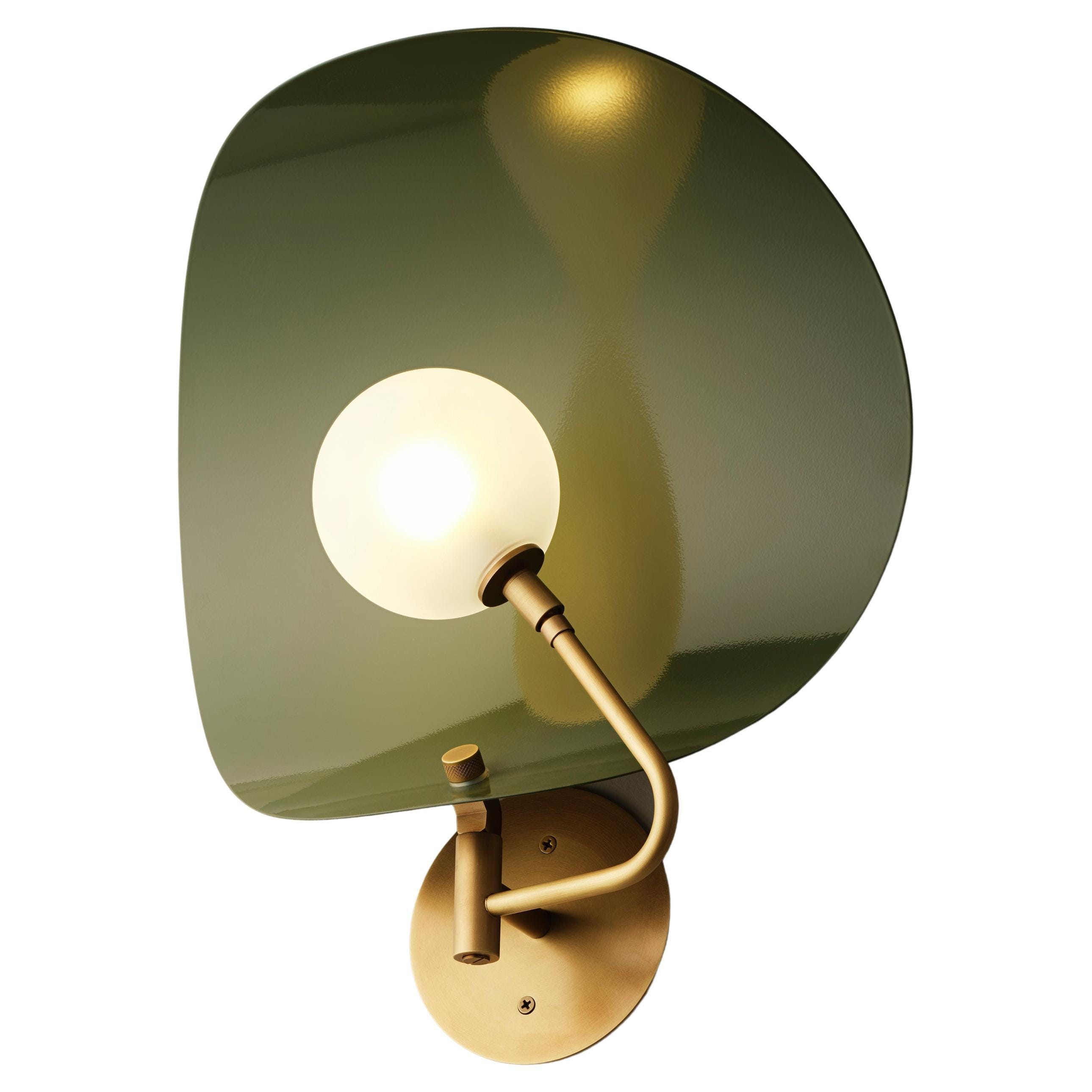 Jenny Glass Large Wall Sconce – Mid Century Modern Light in Enamel ...