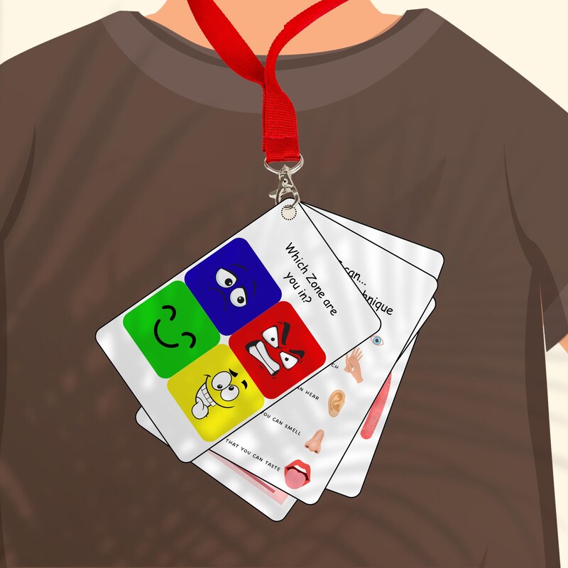 Zone of Regulation Keyring - Etsy UK