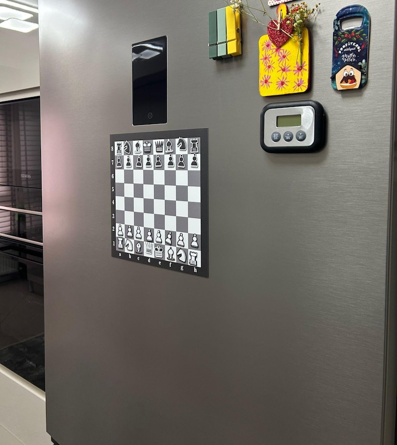 Magnetic Fridge Chess Set: Educational Family Fun - Etsy