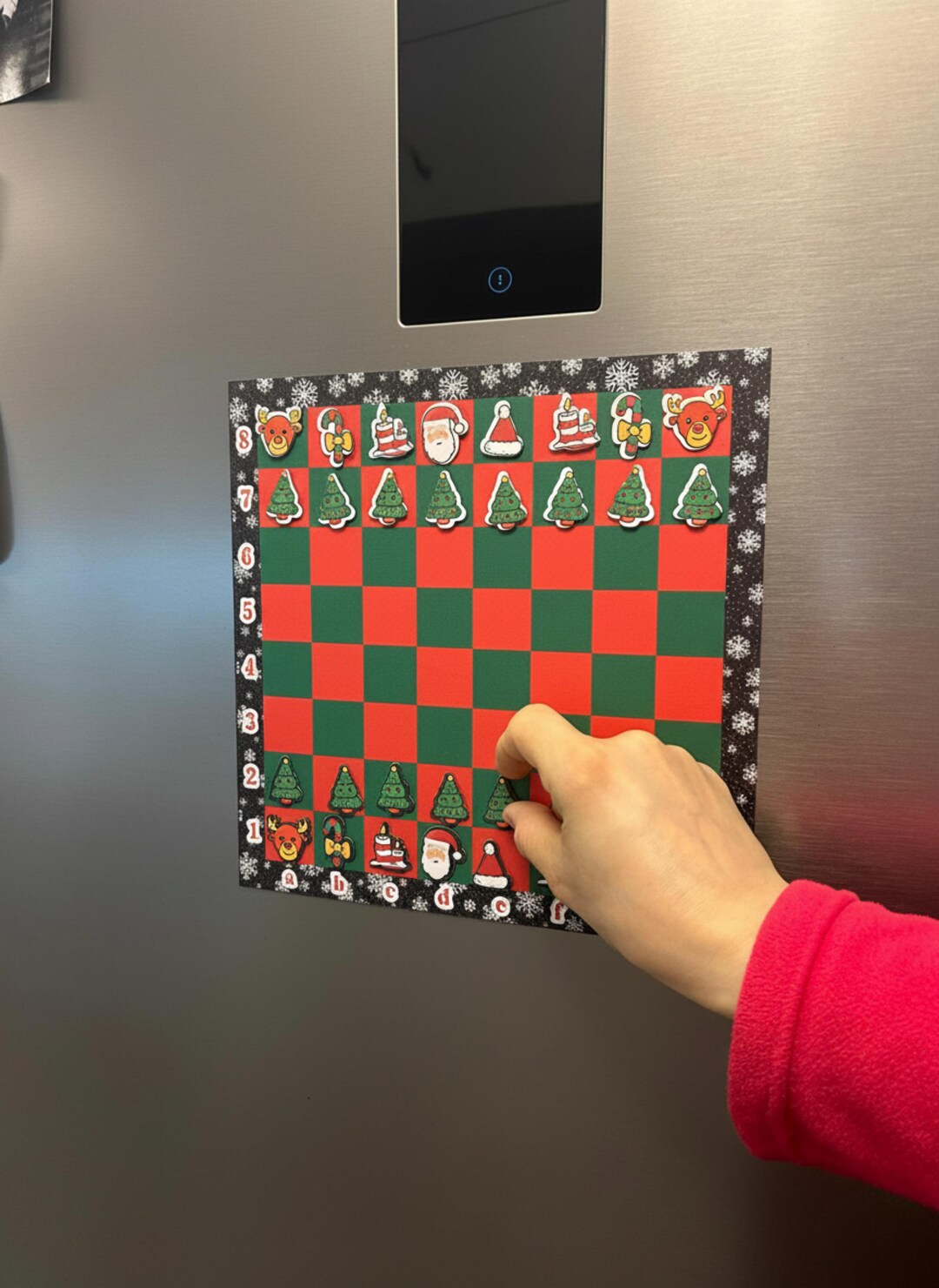 Magnetic Fridge Christmas Chess Set: Educational Family Fun - Etsy