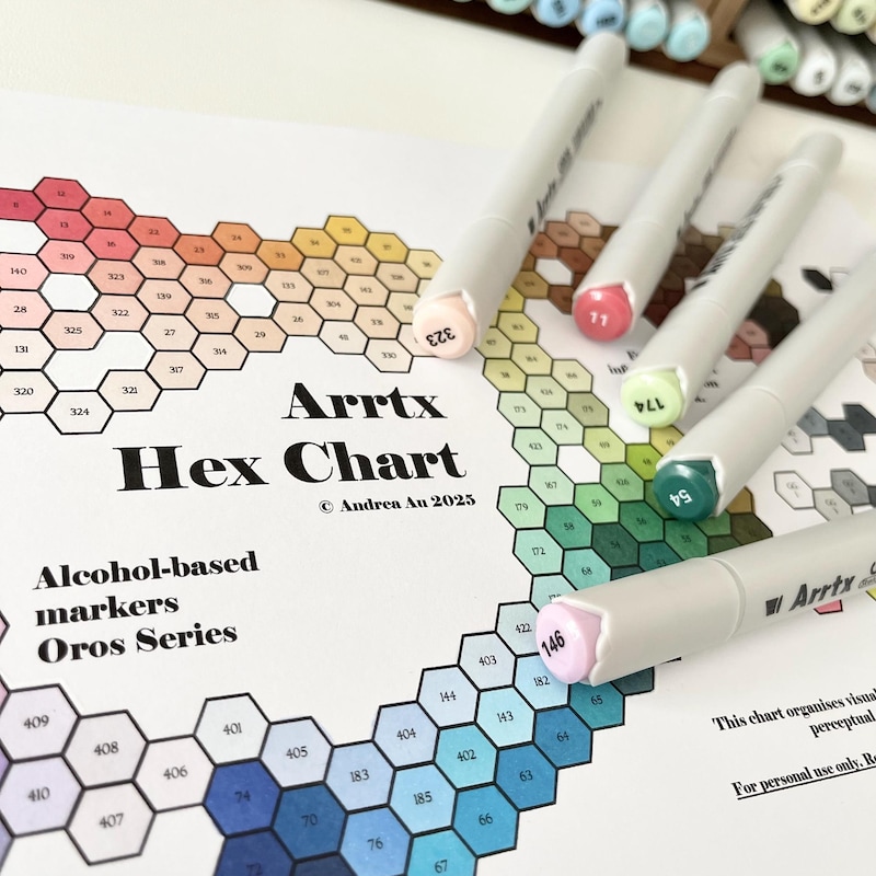 Marker Hex Chart - Etsy