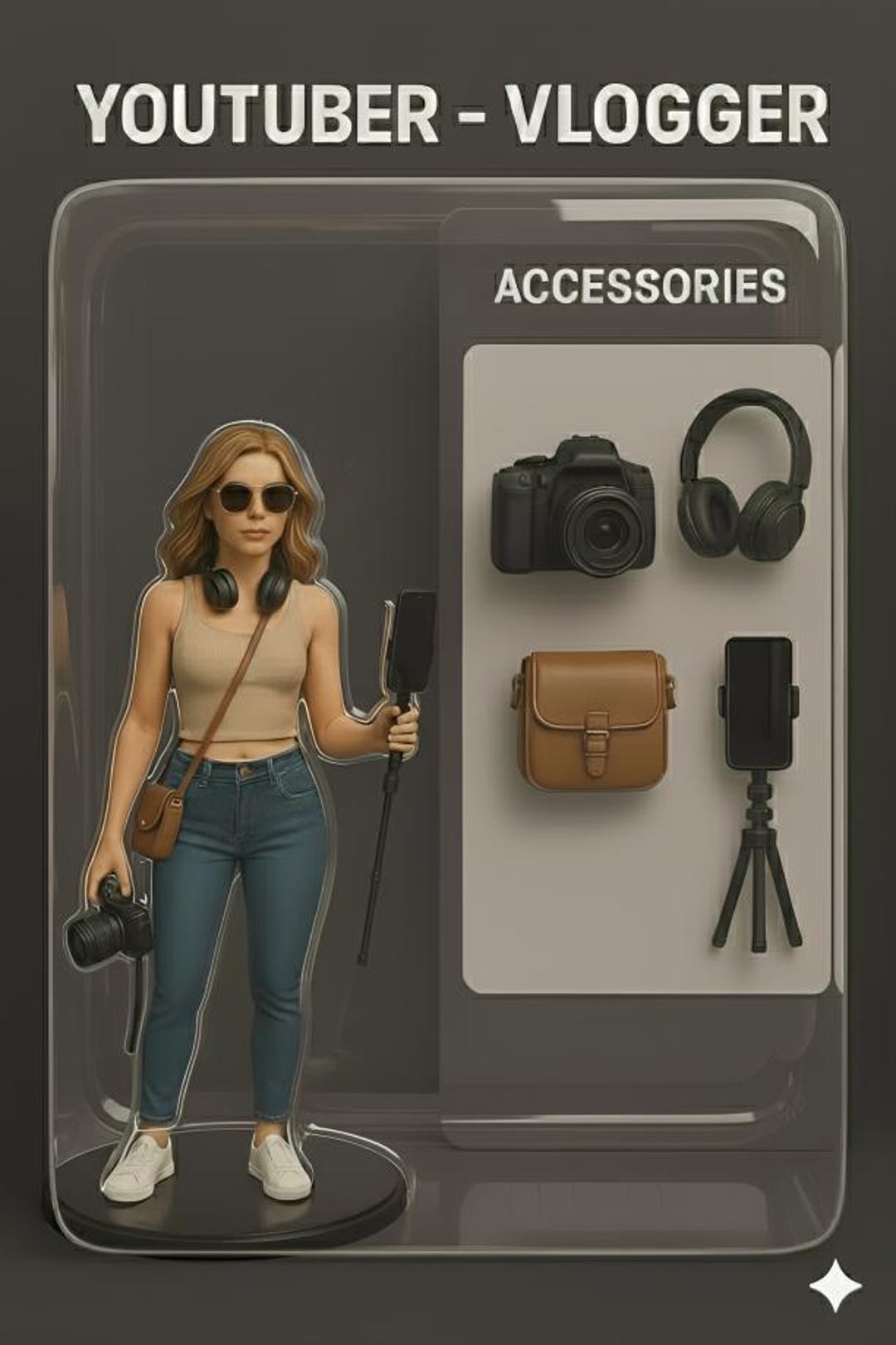 Digital Action Figure Design | Youtuber Vlogger 3D Render | Modern ...