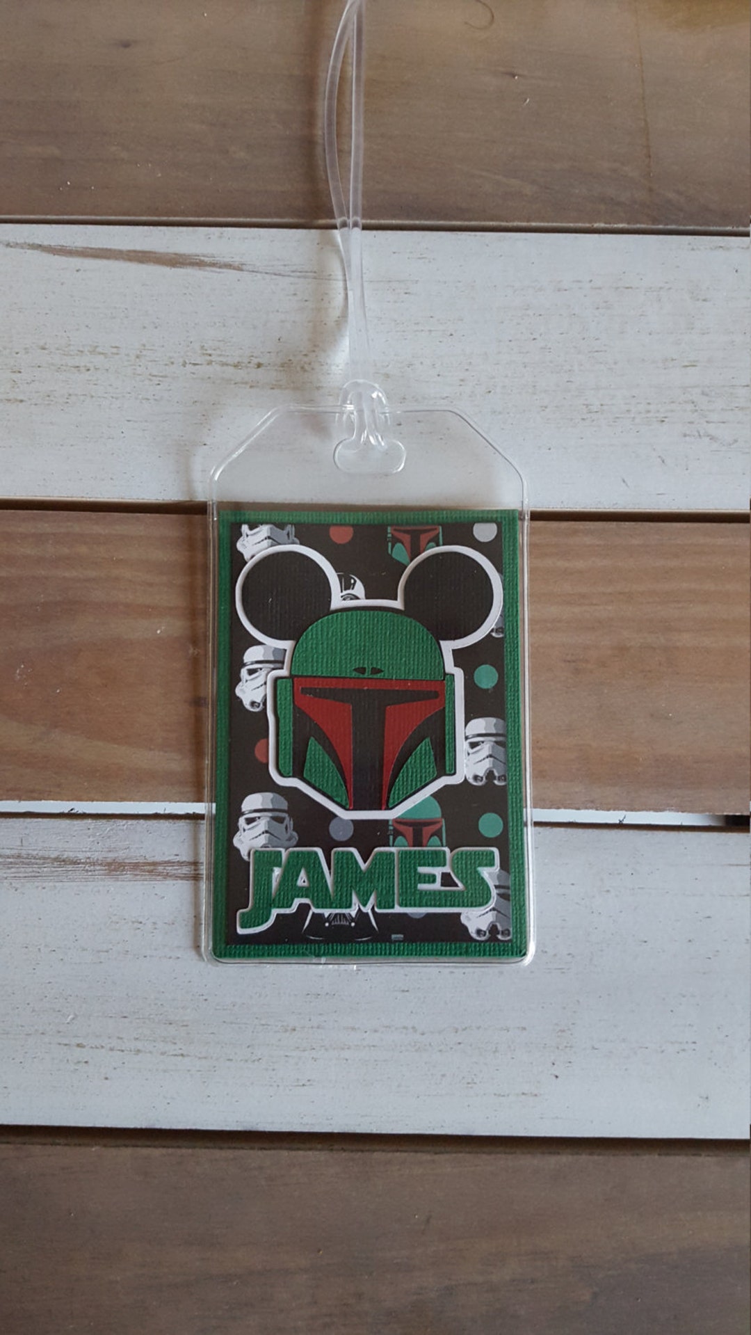 Personalized Disney Luggage Tag Inspired by Boba Fett - Etsy