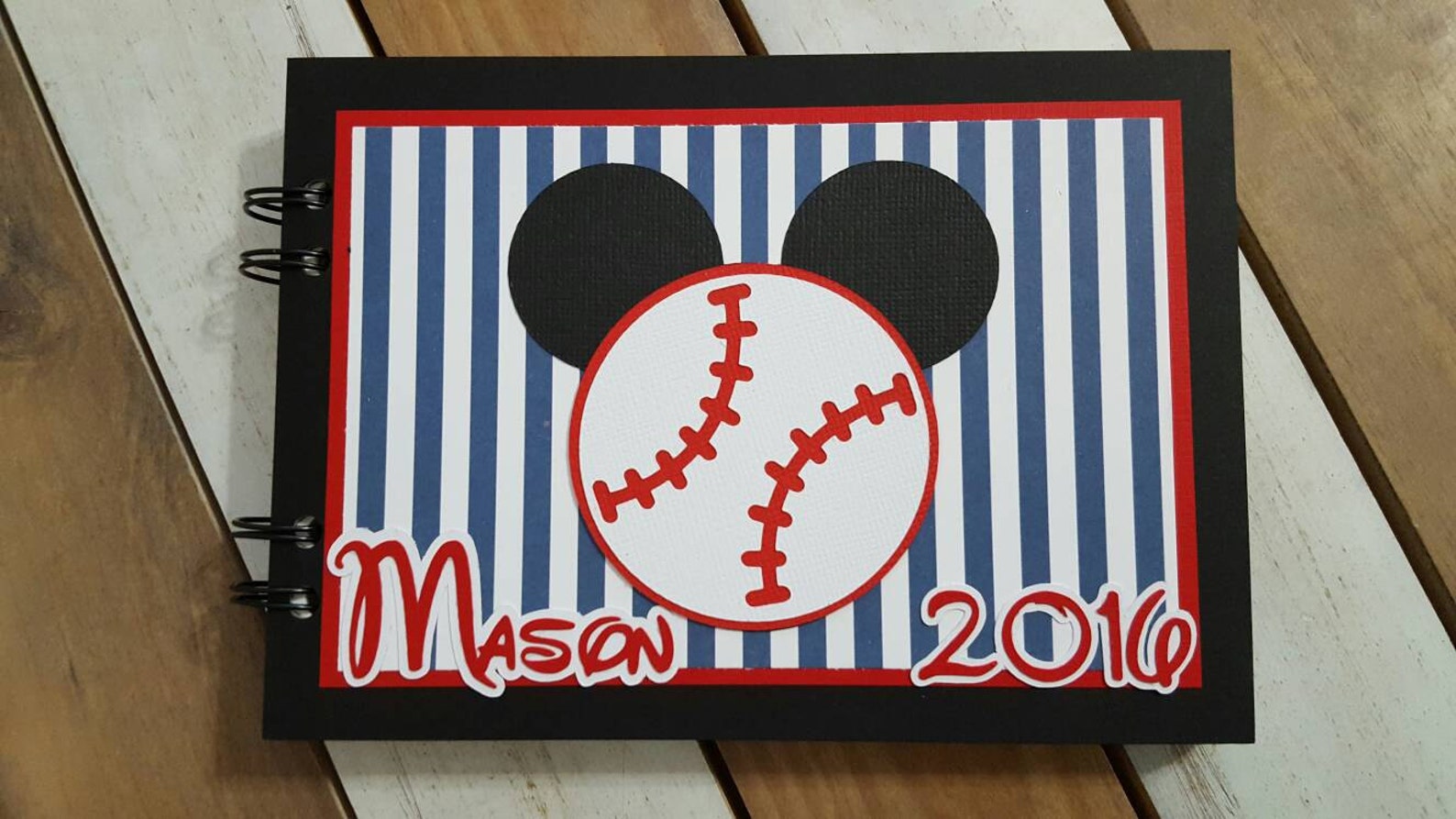 Personalized Disney Baseball Autograph Book | Etsy