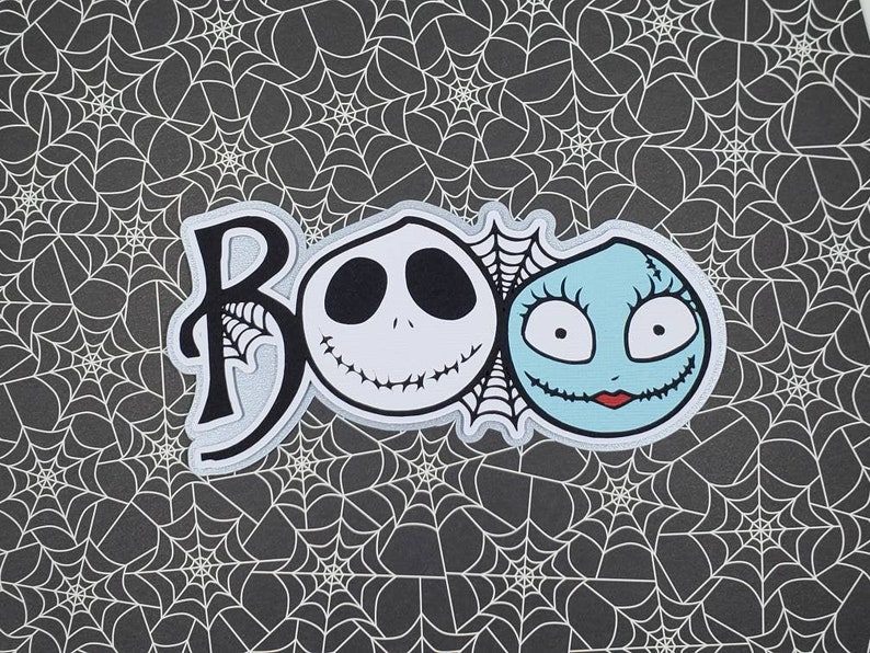 Nightmare Before Christmas Inspired Boo Title Die Cut - Etsy UK