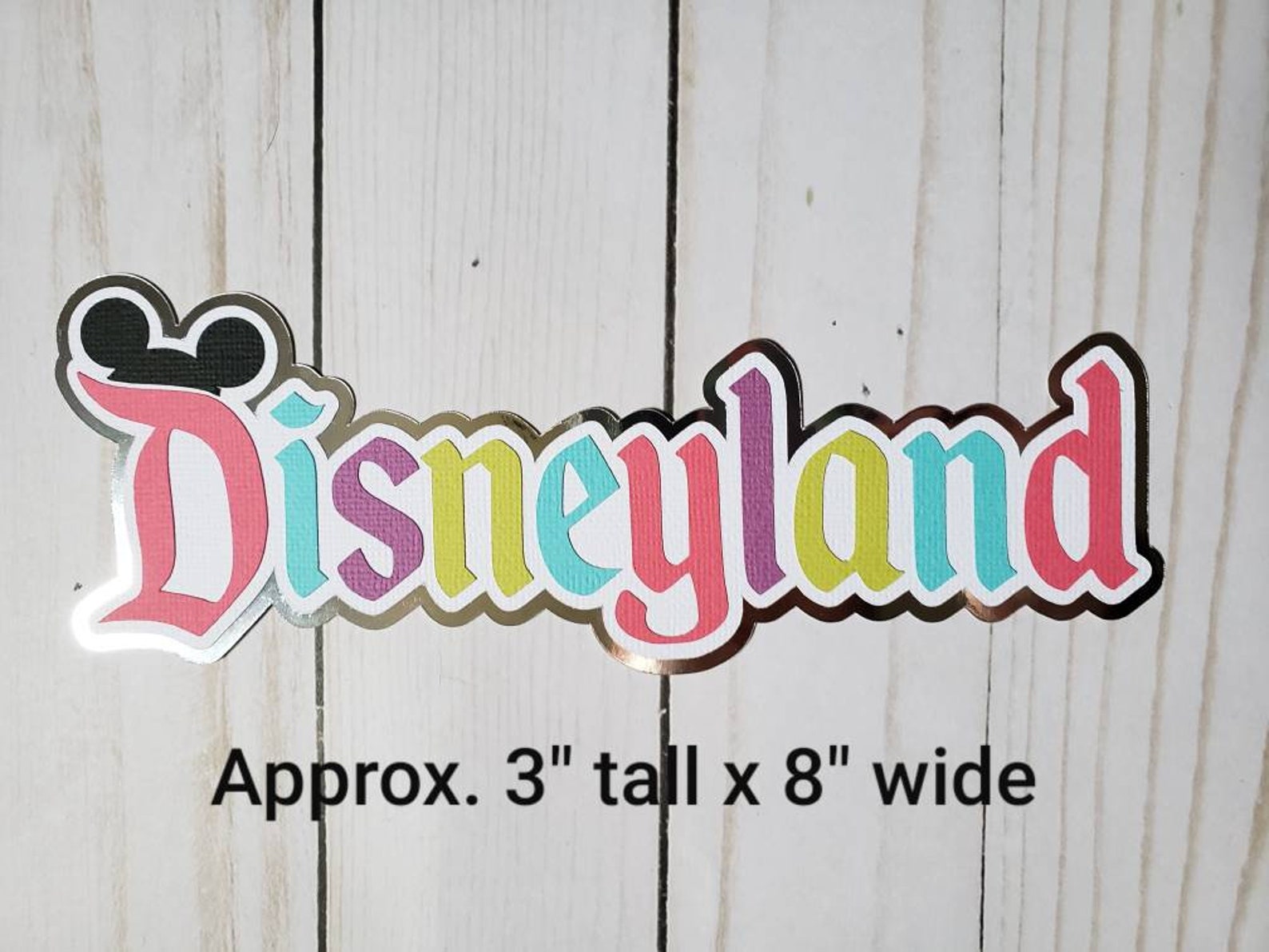 Disneyland Title Die Cut - Etsy
