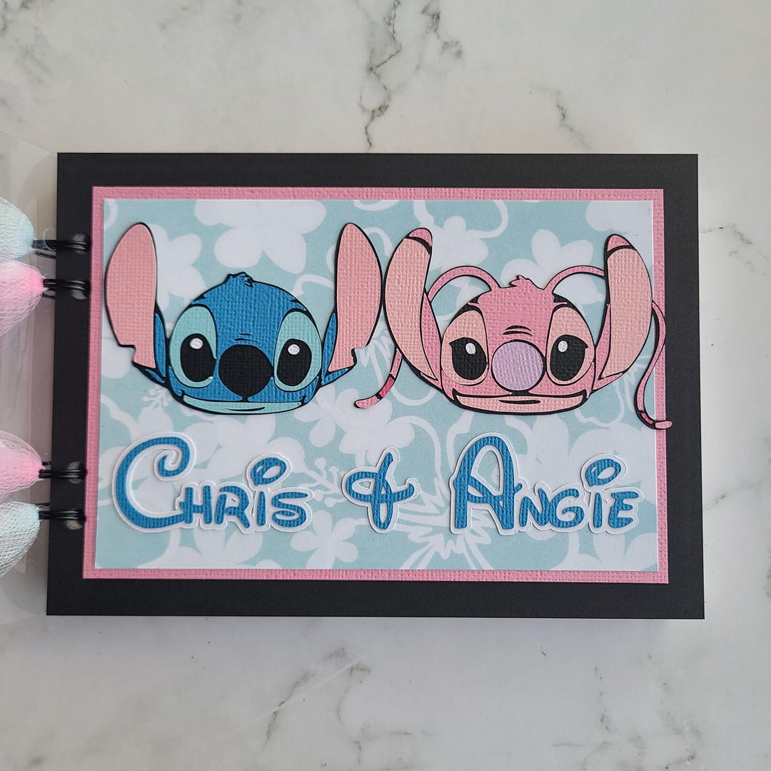 Personalized Disney Autograph Book Inspired Stitch and Angel - Etsy