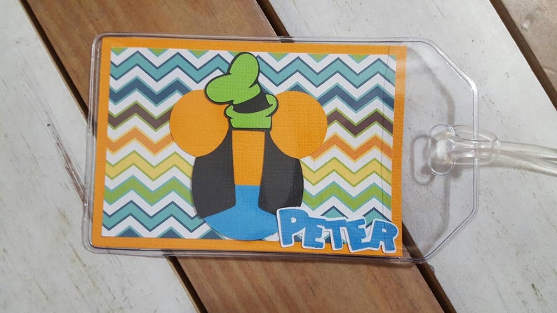 Personalized Disney Luggage Tag Inspired by Goofy - Etsy New Zealand