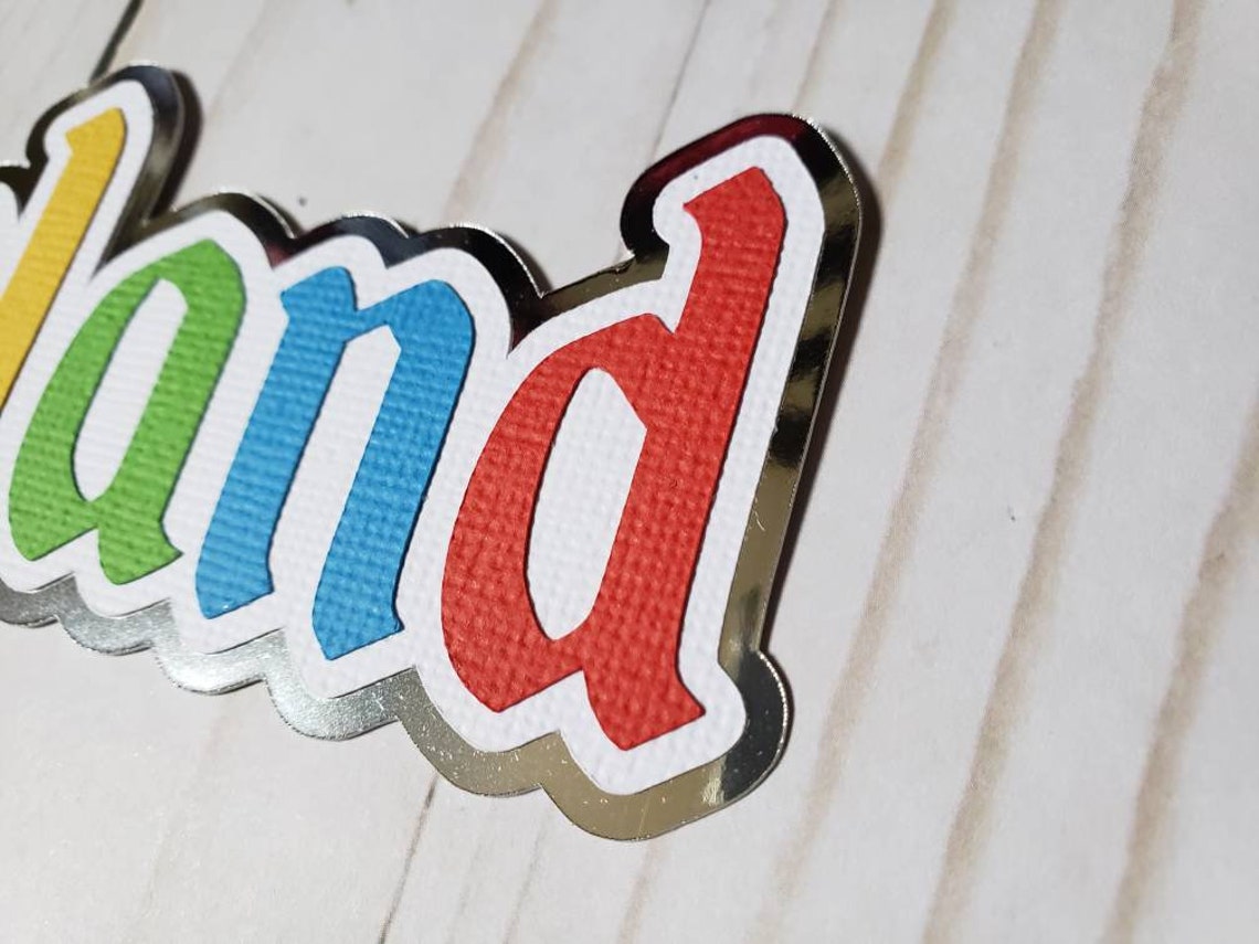 Disneyland Title Die Cut - Etsy
