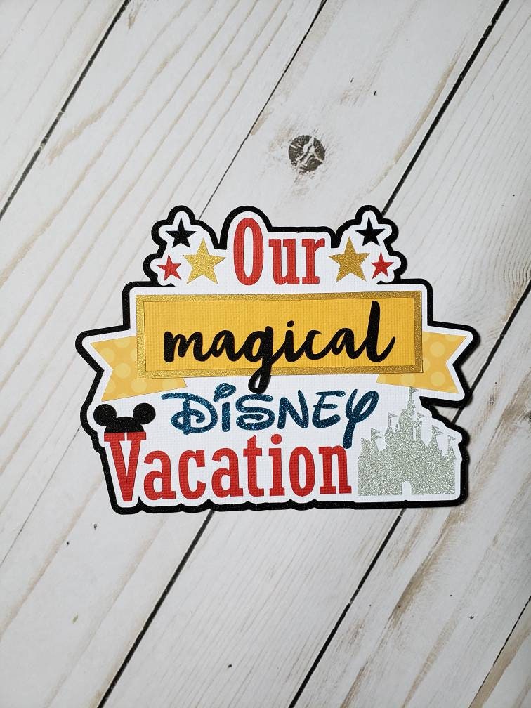 Our Magical Disney Vacation Title Die Cut - Etsy