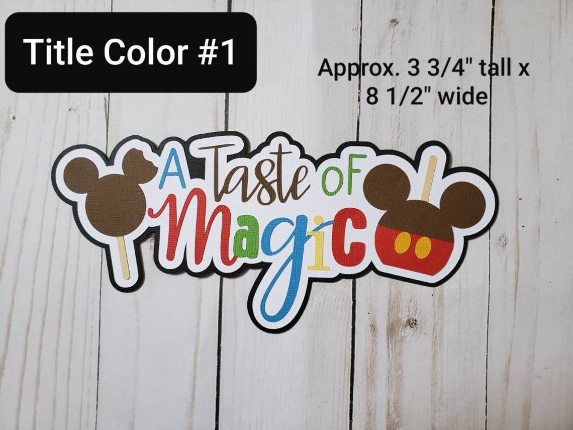 A Taste of Magic Disney Snacks Die Cuts - Etsy