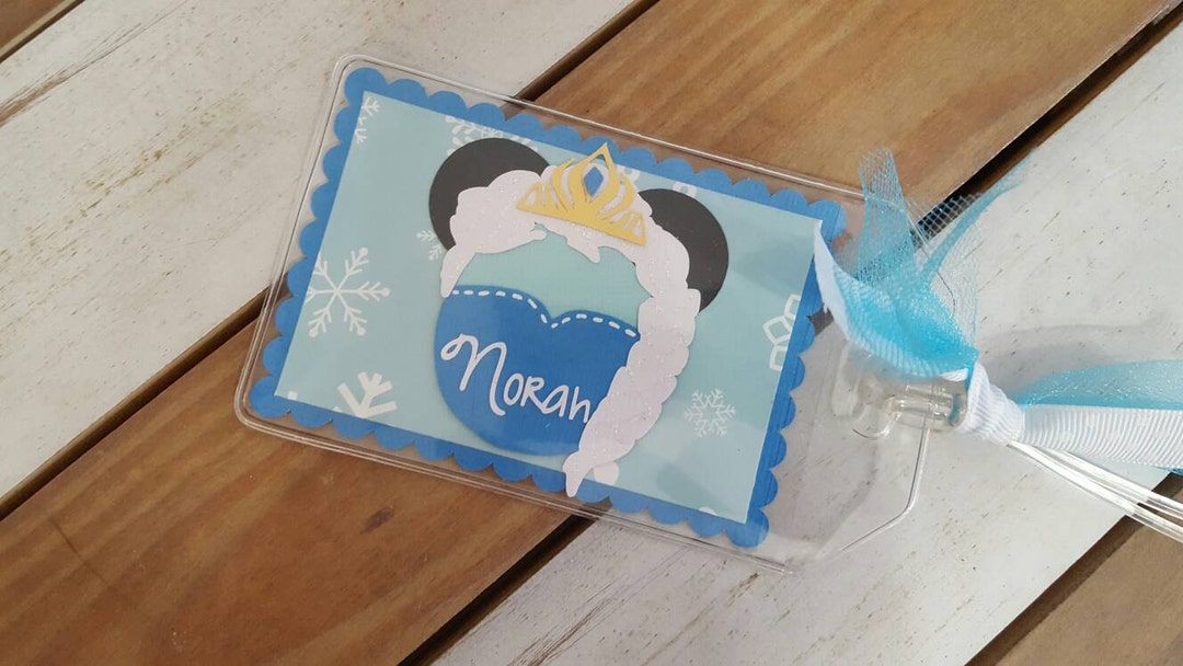 Personalized Disney Luggage Tag Inspired by Elsa - Etsy