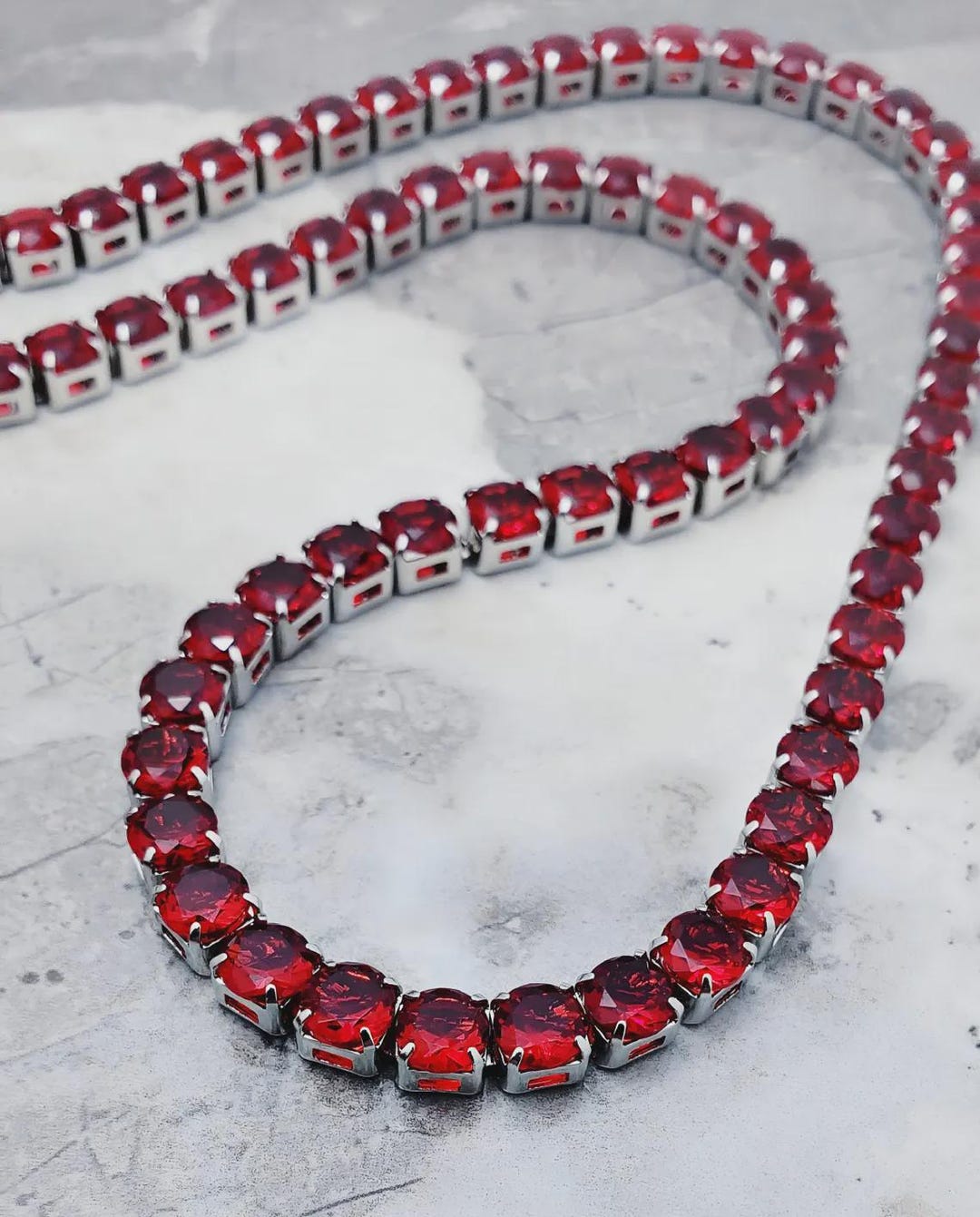 Black Moissanite Tennis Chain Real Solid Sterling Silver Black Iced Out ...