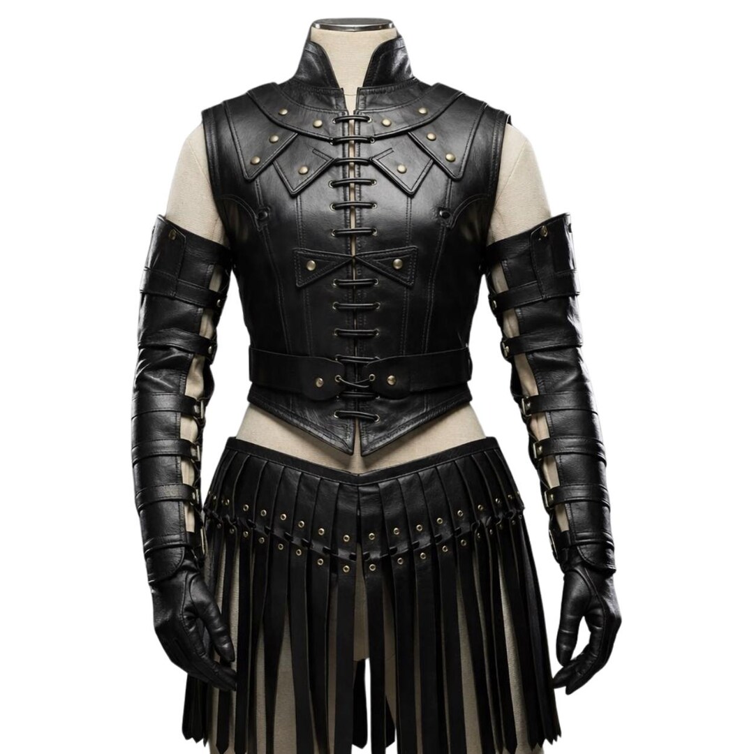 Female Warrior Armor Costume for LARP & Cosplay - Handmade Corset and ...